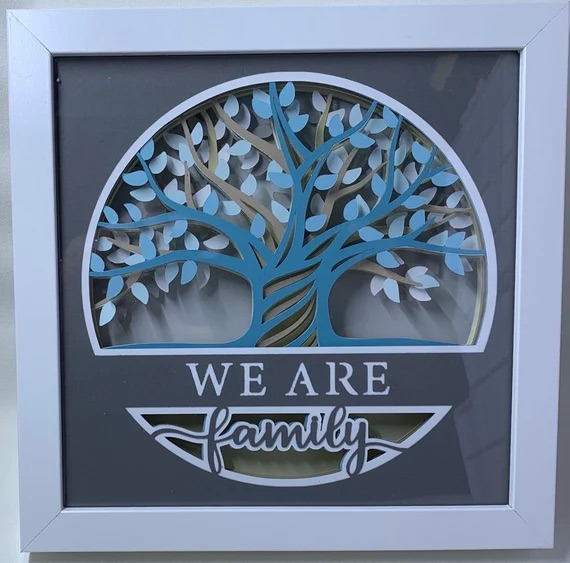 3D Family Tree Shadowbox
