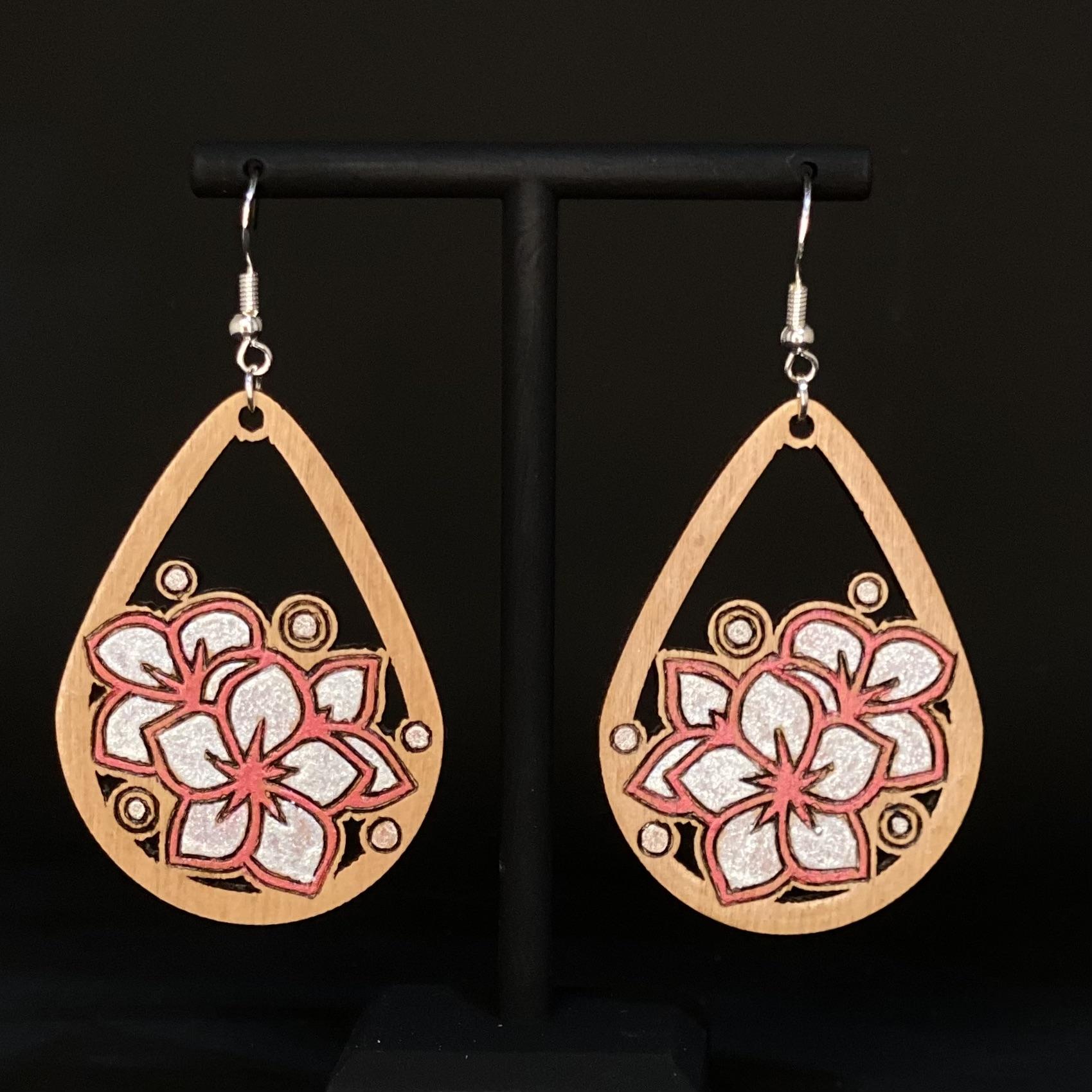 Hand-Burned Earring Collection – Unique Inspired Wood Jewelry